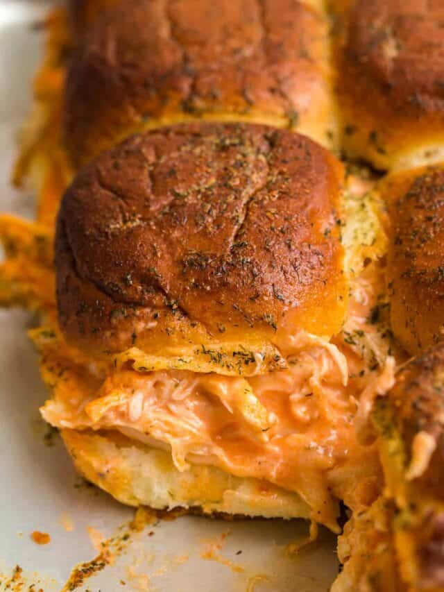 Buffalo Chicken Sliders with Kings Hawaiian Rolls | Busy Day Dinners