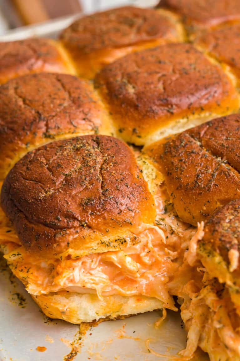 Hawaiian Rolls Buffalo Chicken Sliders | Busy Day Dinners