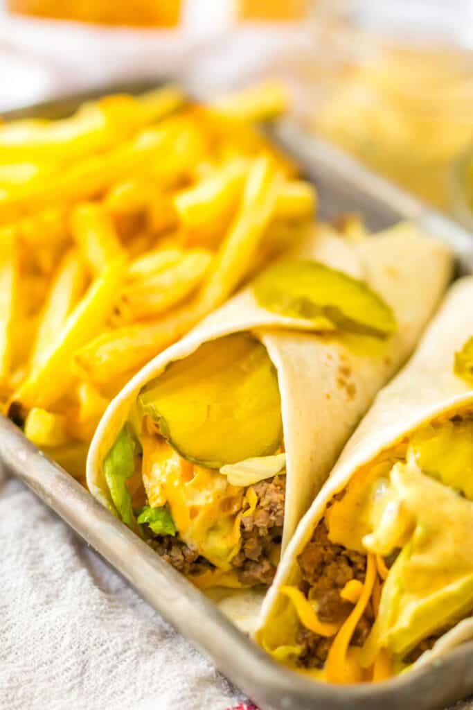 Easy Big Mac Wraps Recipe | Busy Day Dinners